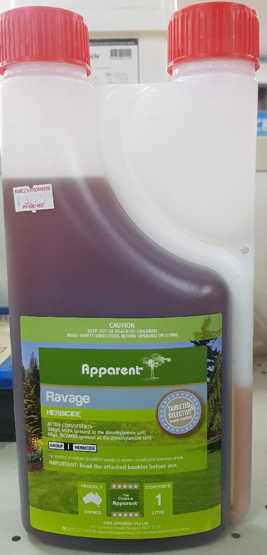 Apparent Ravage (Dicamba MCPA) 1 Ltr – Powells' Stockfeeds